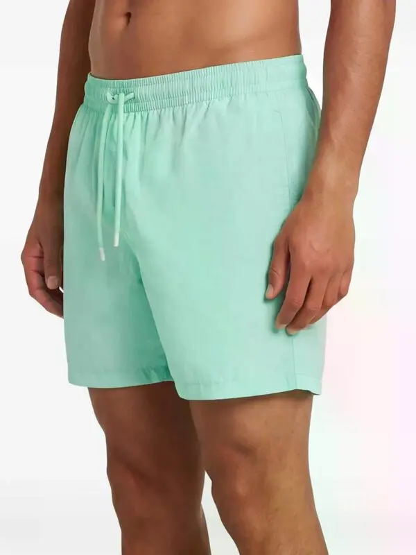 Fedeli Logo-patch Swim Shorts - Green