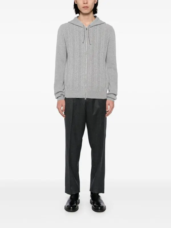 BRETT JOHNSON Herringbone Cashmere Hoodie