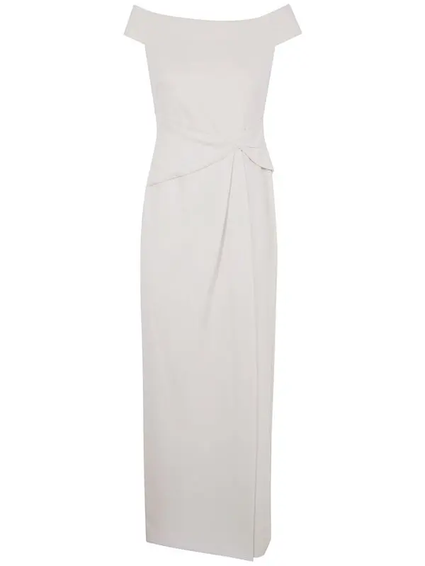 Ralph Lauren Off-shoulder Crepe Gown - Neutrals