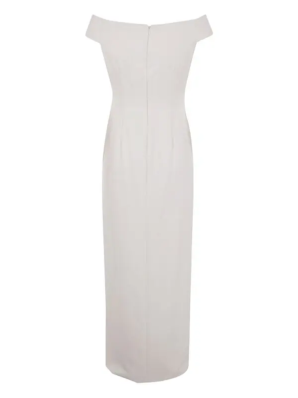 Ralph Lauren Off-shoulder Crepe Gown - Neutrals