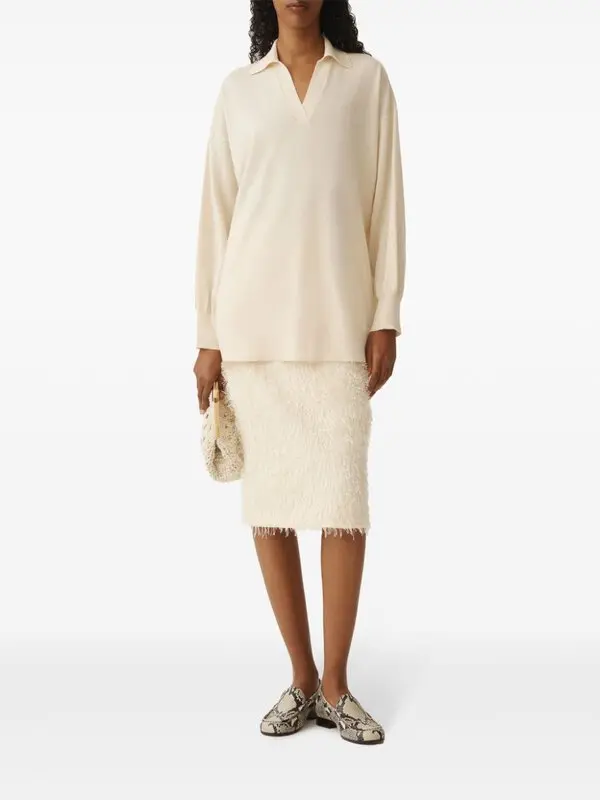 Fabiana Filippi Textured Midi Skirt - Neutrals