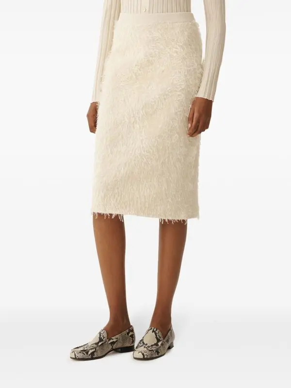 Fabiana Filippi Textured Midi Skirt - Neutrals