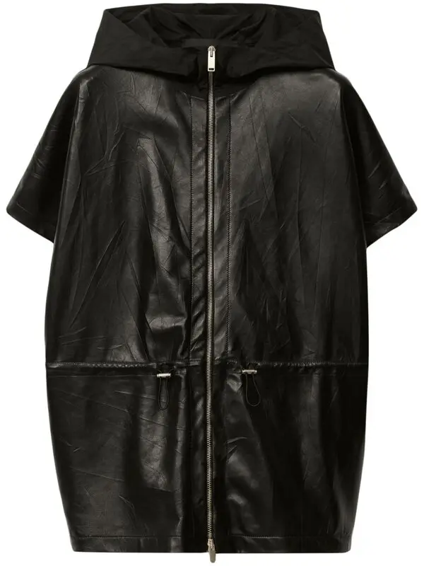 Fabiana Filippi Pleated Leather Cape
