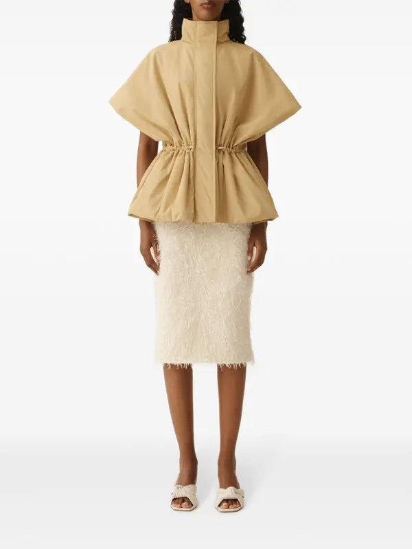 Fabiana Filippi Short-sleeved Cape - Gold