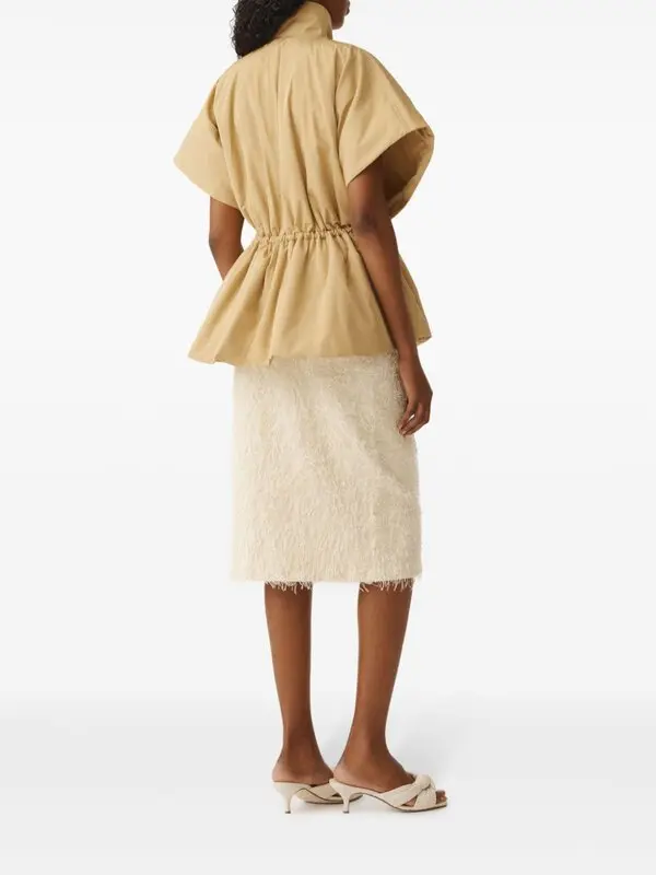 Fabiana Filippi Short-sleeved Cape - Gold