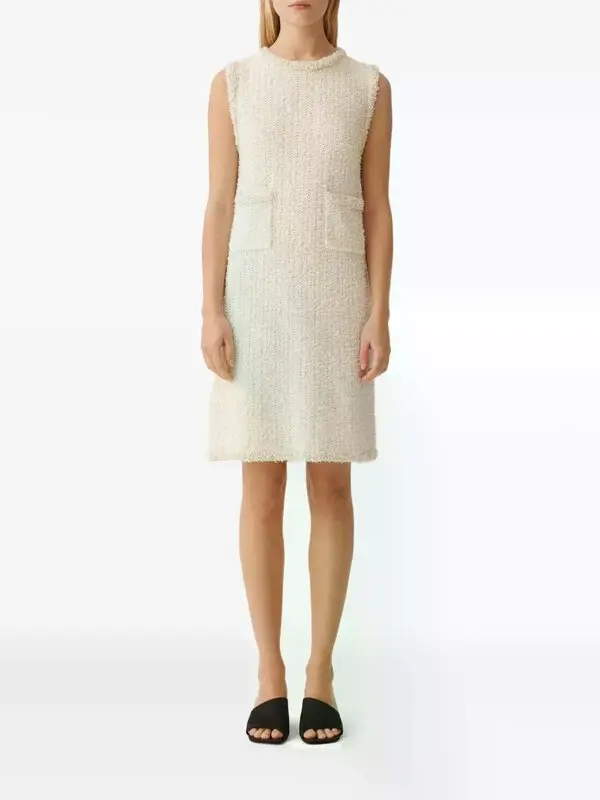 Fabiana Filippi Tweed Mini Dress - Neutrals