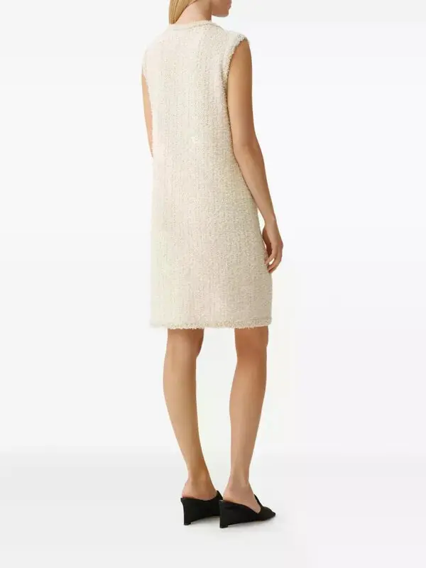 Fabiana Filippi Tweed Mini Dress - Neutrals
