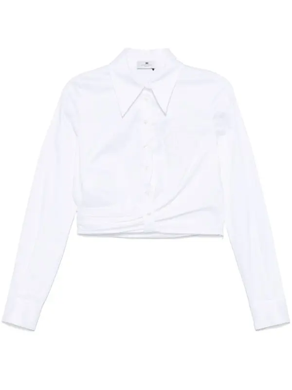 Elisabetta Franchi Cropped Poplin Shirt