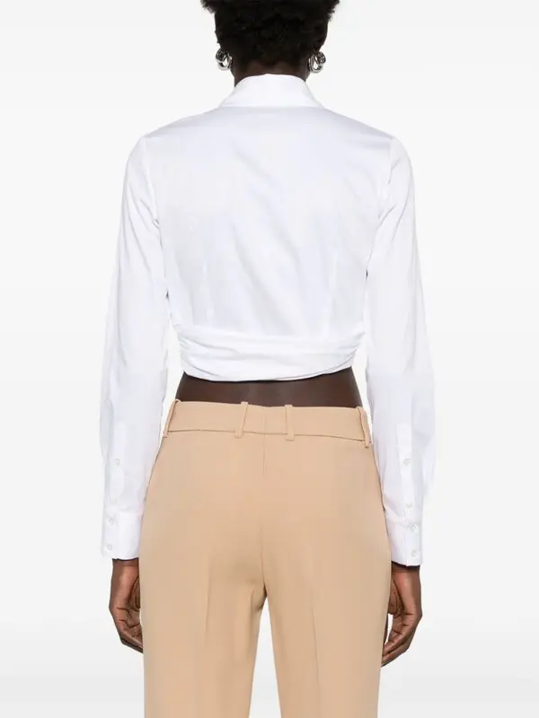 Elisabetta Franchi Cropped Poplin Shirt
