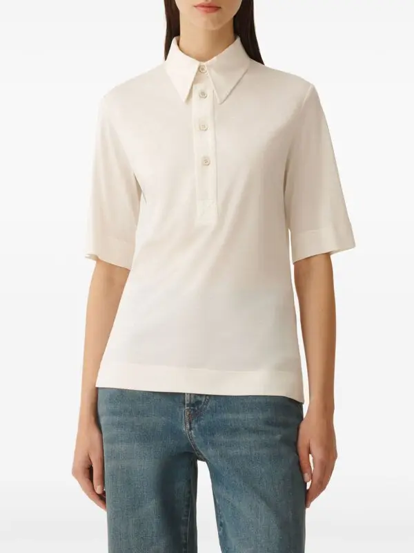 Fabiana Filippi Silk Polo Top