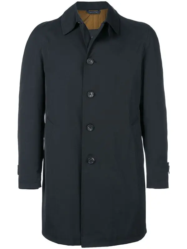 DELL'OGLIO Straight-fit Buttoned Coat