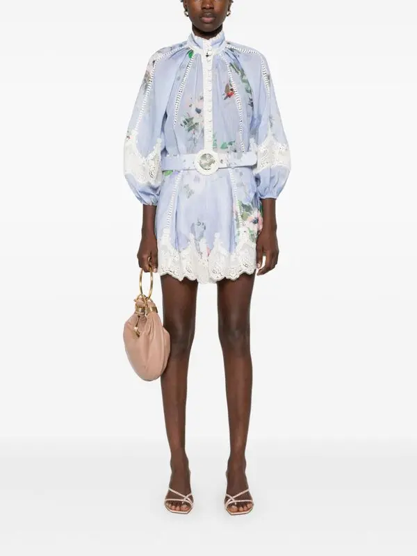Zimmermann Everley Belted Shorts