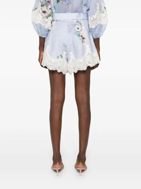 Zimmermann Everley Belted Shorts