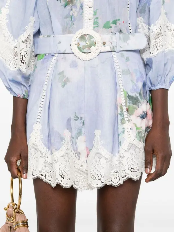 Zimmermann Everley Belted Shorts