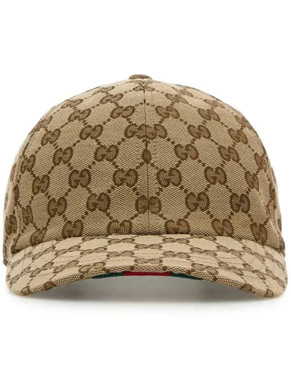 Gucci Gg Supreme Baseball Cap - Brown