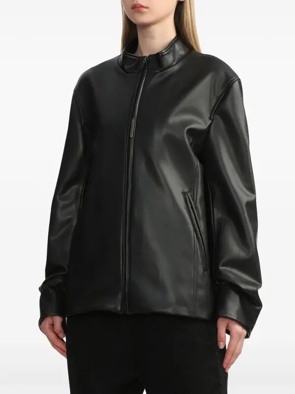 Hyein Seo Faux-Leather Jacket In Black - 50% Off | Editorialist