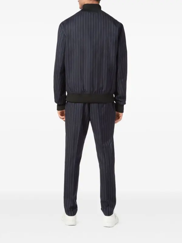 BILLIONAIRE Wool Pinstripe Bomber Jacket