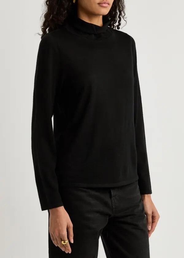 Eileen Fisher Roll-neck Fine-knit Wool Jumper