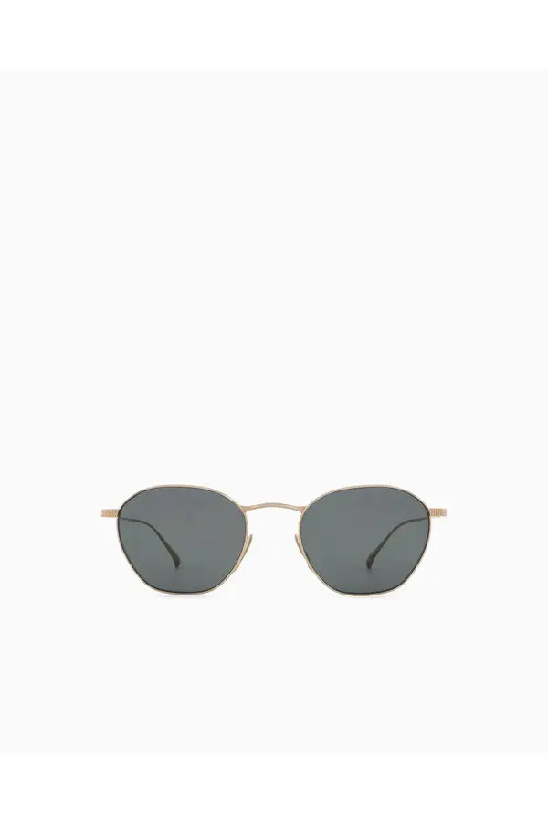 Giorgio Armani Square Frame Sunglasses - Gold