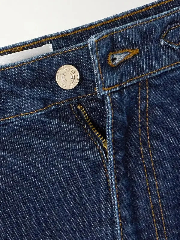 FRAME Ritz Paris The Ruler High-rise Straight-leg Jeans