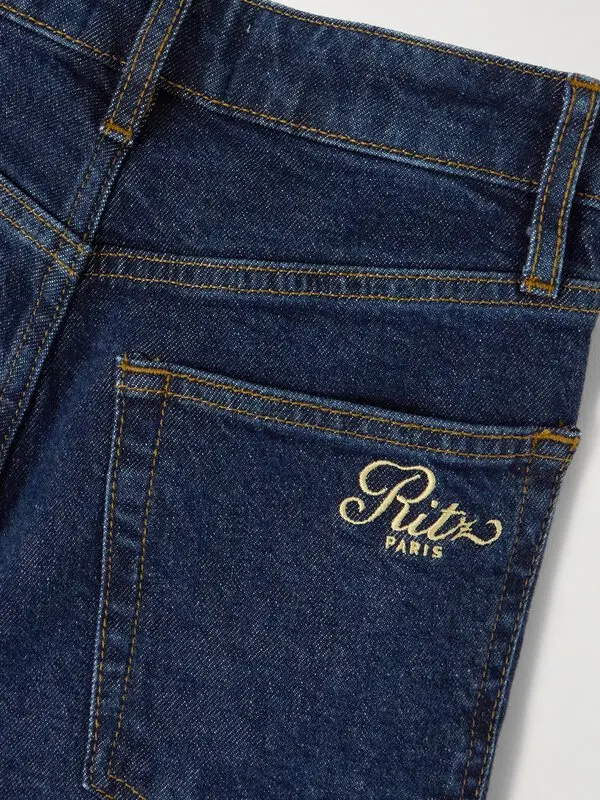 FRAME Ritz Paris The Ruler High-rise Straight-leg Jeans