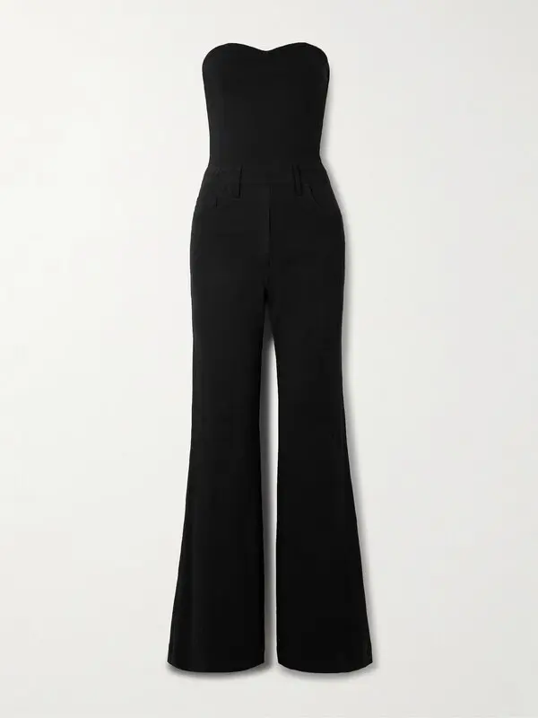 RIVET UTILITY Dynamite Strapless Jumpsuit - Black