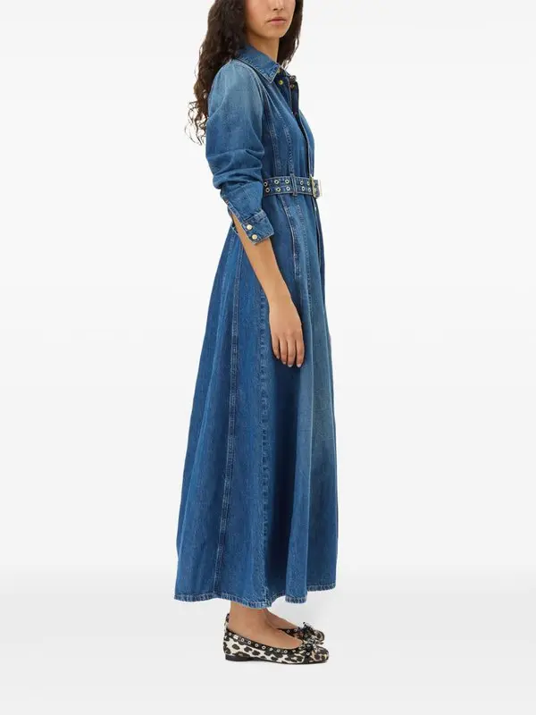 GANNI Denim Maxi Dress