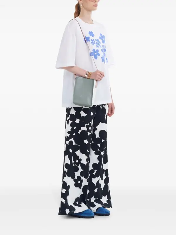 Marni Floral-print Flared Trousers