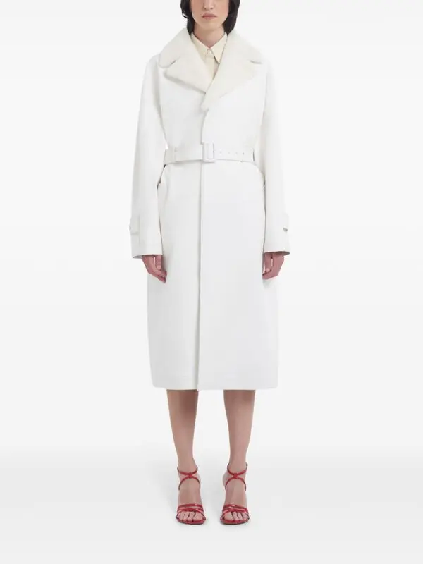 Marni Belted Leather Coat