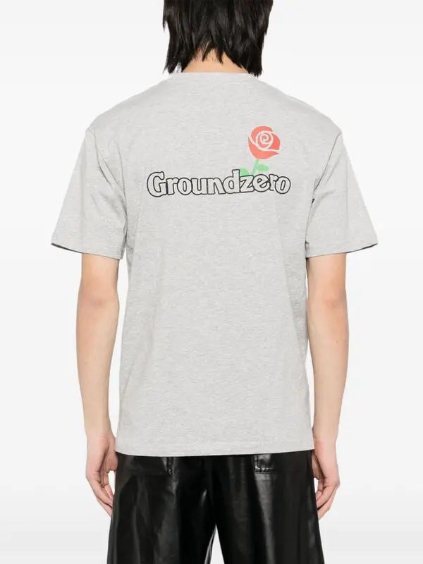 GROUND ZERO Logo Print T-shirt