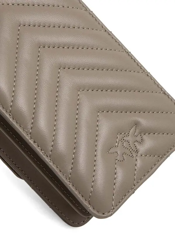 Pinko Chevron-quilting Leather Phone Case