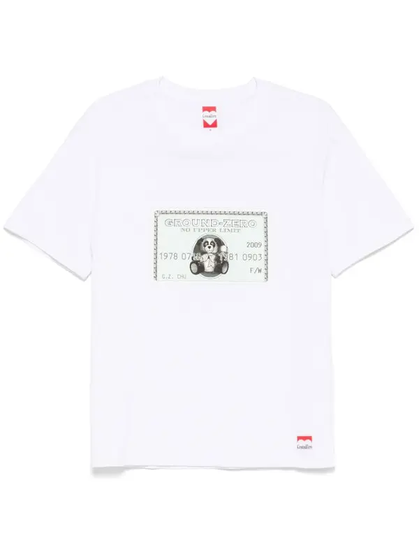 GROUND ZERO Logo Print T-shirt - White