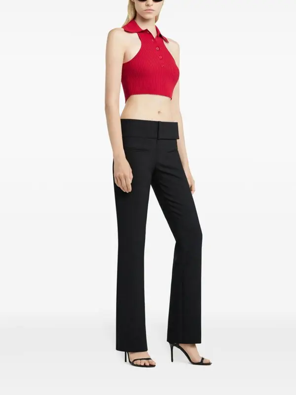 COURREGES Scuba-knit Tank Top - Red