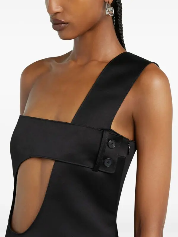 COURREGES Cut-out Mini Dress - Black