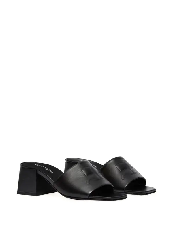 COURREGES Shadow Mules - Black