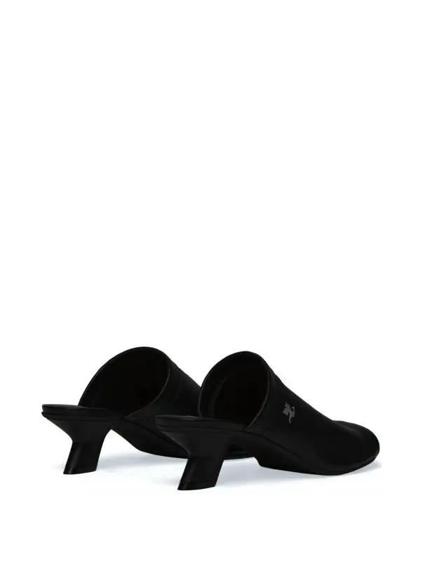 COURREGES Wet Stretch Mules - Black