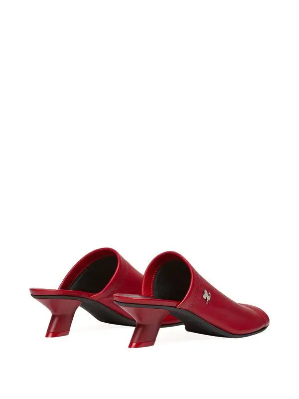 COURREGES Leather Mules - Red