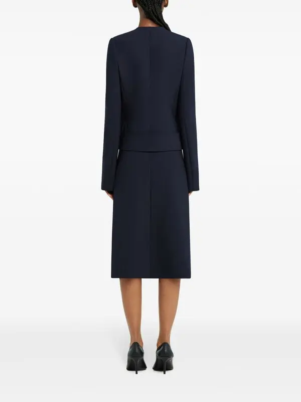 COURREGES Belted Slit Skirt - Blue