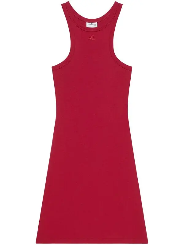 COURREGES Cotton Scuba Dress - Red
