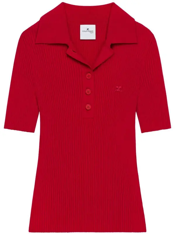 COURREGES Iconic Polo Top