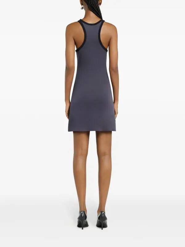 COURREGES Cotton Scuba Dress - Blue