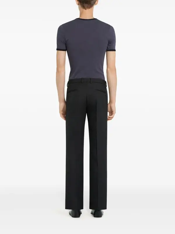 COURREGES Signature Contrast T-shirt - Black