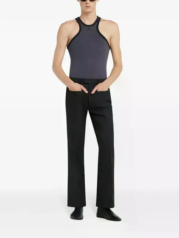 COURREGES Contrasting-trim Scuba Tank Top