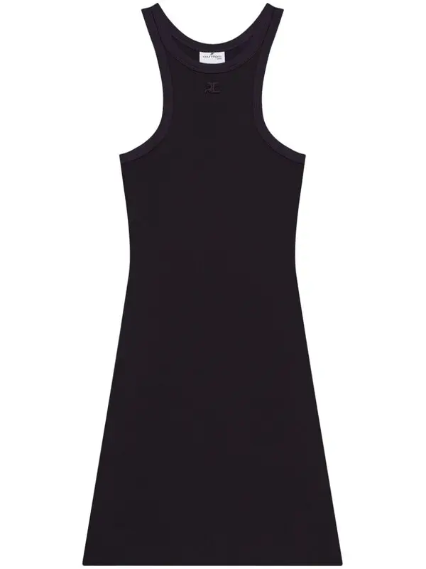 COURREGES Jersey Mini Dress - Black