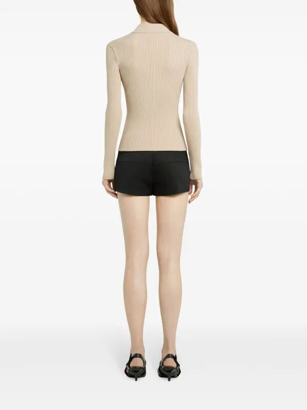 COURREGES Zip-up Cardigan - Neutrals