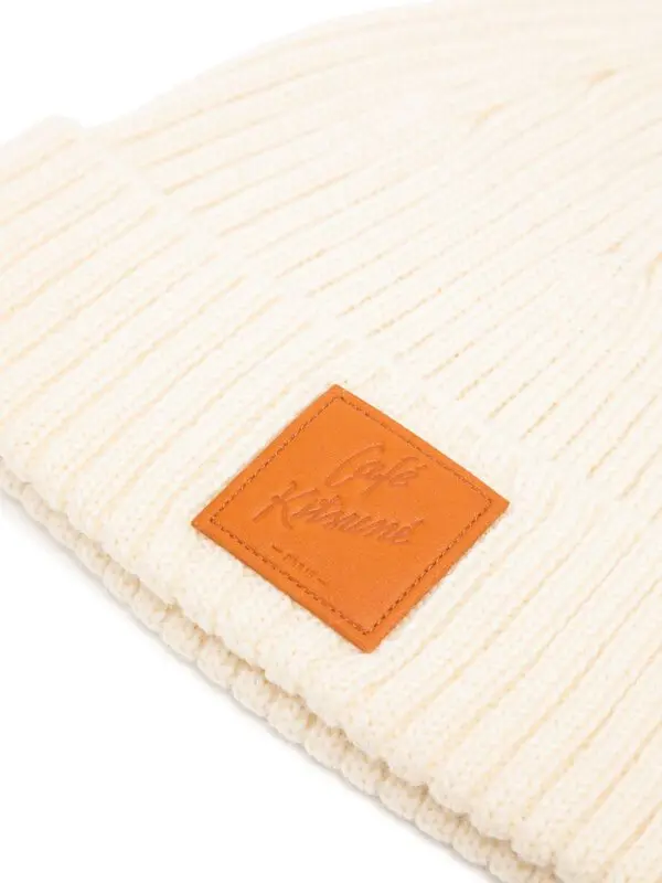 CAFÉ KITSUNÉ Logo-patch Beanie