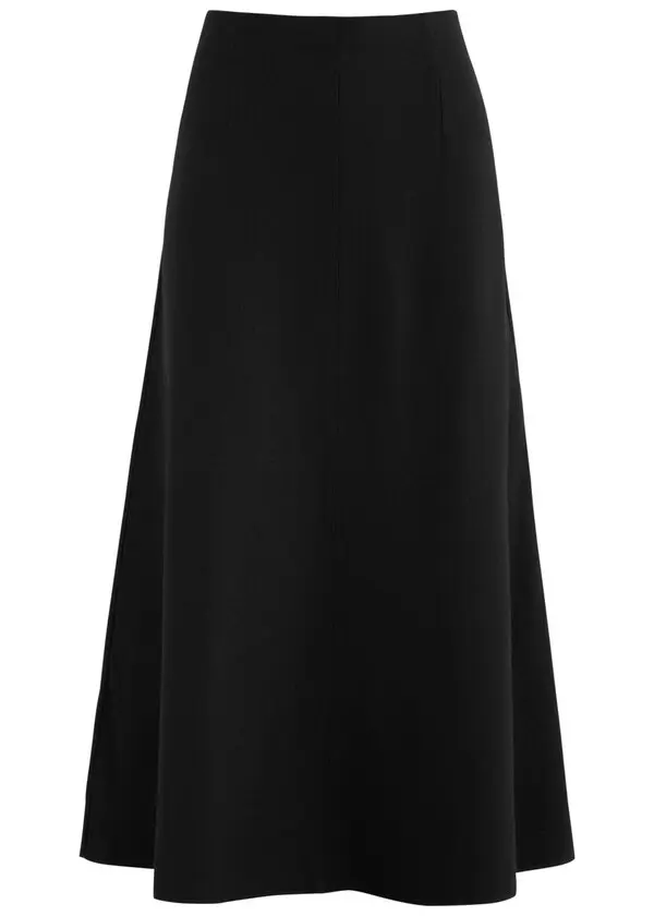 Eileen Fisher Wool-felt Midi Skirt