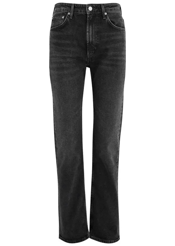 Citizens Of Humanity Zurie Straight-Leg Jeans In Black 70% Off