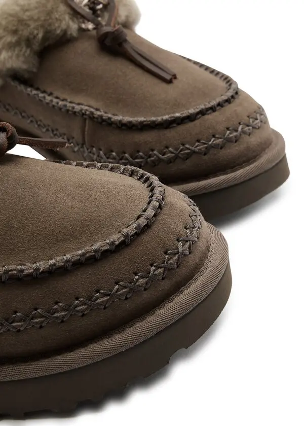 UGG Tasman Alpine Suede Flatform Slippers
