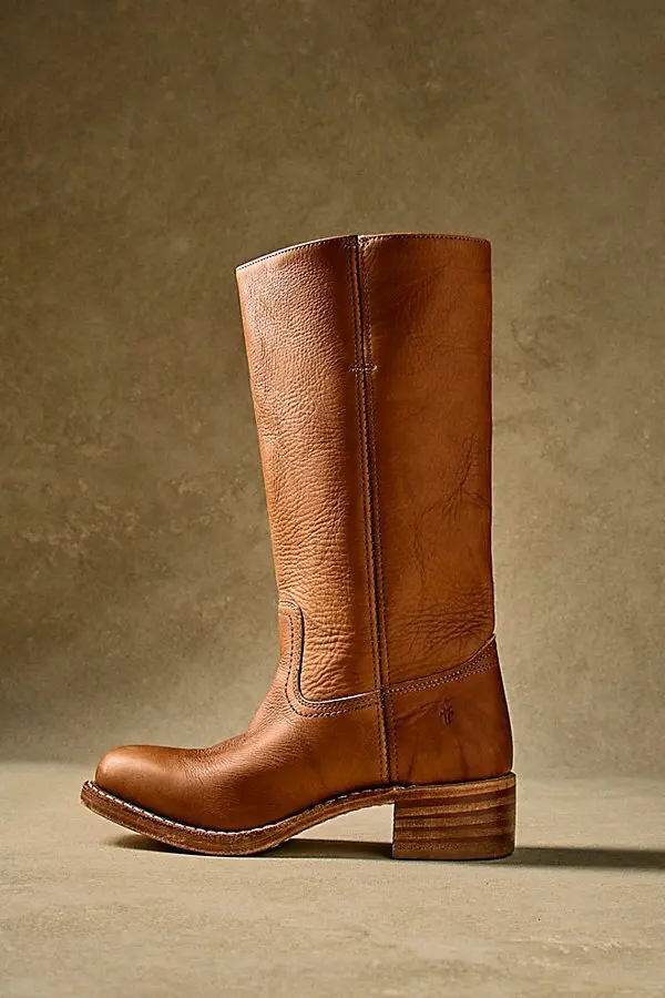 THE FRYE COMPANY Campus 14l Leather Boots - Saddle